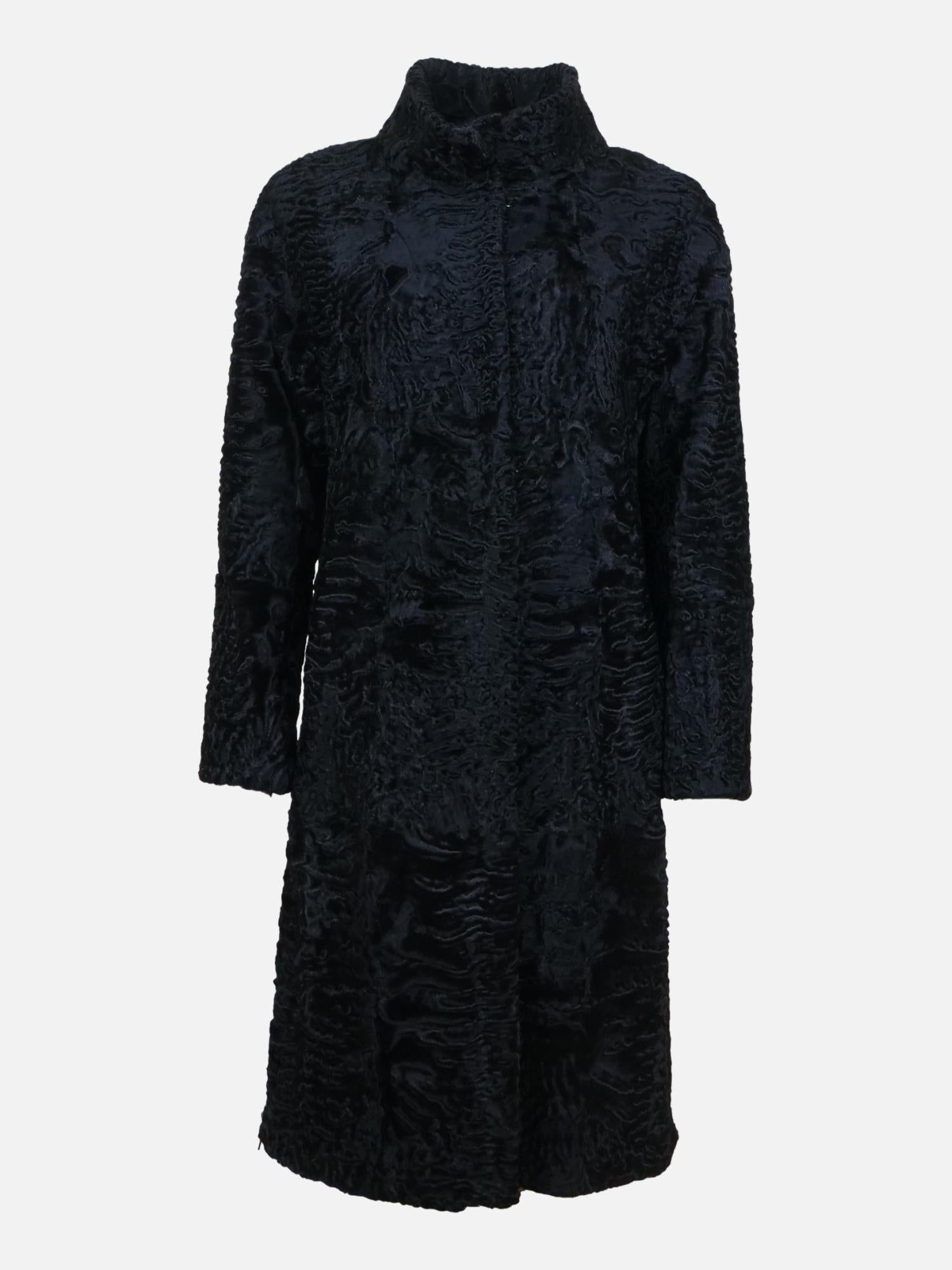 Filuka, 100 cm. - Krave - Persianer Lam - Frakke - Kvinde - Sort ...